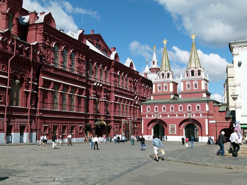 777 PHOTOS RUSSIE 2011/02 MOSCOU Place Rouge/04 Place Rouge 1534 Porte ...